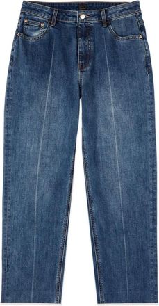 Oltre Femme, Jeans, Bleu, Taille: 40 FR Jean Boyfit Court