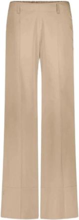 Summum Femme, Pantalons, Beige, Taille: 38 FR Long Wide Pantalons