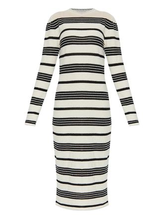 Moncler Kleid aus Baumwollgemisch - Weiß