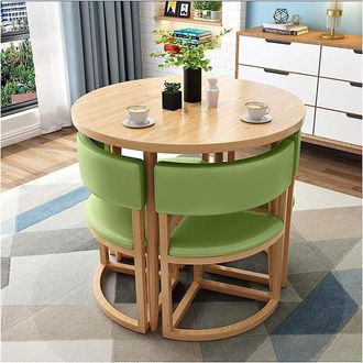Generic Klapptisch- und Stuhlset, modernes Klappesszimmer-Set mit St&uuml;hlen, ideal f&uuml;r Gesch&auml;ftstreffen, Kaffeepausen und gem&uuml;tliche Sitzecken auf dem Balkon. K