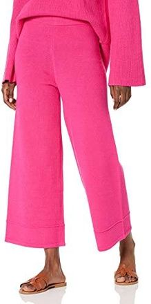 The Drop Bernadette Pull-on Loose-fit Cropped Sweater Pant pour Femme, Rose Incandescent, 4XL Grande taille