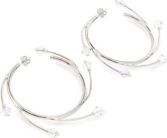Hugo Kreit Boucles doreilles en laiton et cristal