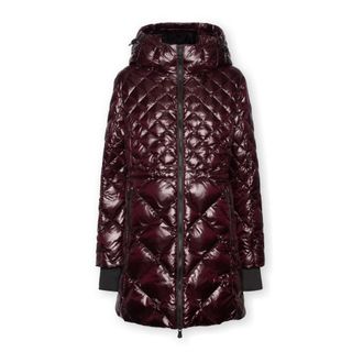 Elena Miro Langer Steppmantel aus Nylon - - Jackets - Damen - Rot - M
