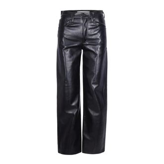 A Gold E Leather Hosen - - Trousers - Damen - Schwarzk - W27