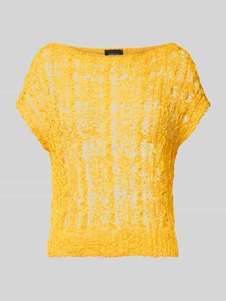 Marc Cain Strickshirt mit Rundhalsausschnitt