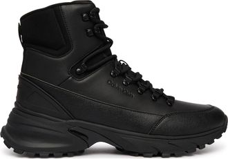 Calvin Klein Schn&uuml;rstiefeletten Calvin Klein Hike Runner Mid Laceup Lth HM0HM02323 Schwarz