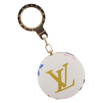 Louis Vuitton Pre-owned Canvas Schl&uuml;sselanh&auml;nger - - Pre-owned - Damen - Wei&szlig; - ONE SIZE