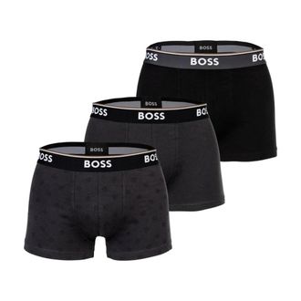 HUGO BOSS Boxer Briefs mit charakteristischem Logo-Bund - - Underwear - Herren - Schwarzk - S