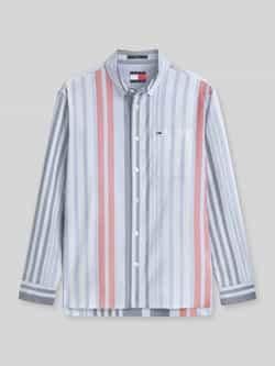 Tommy Jeans Relaxed Fit Freizeithemd aus reiner Baumwolle