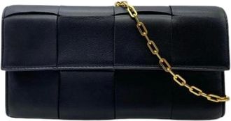 Bottega Veneta Portefeuille bandouli&egrave;re/cha&icirc;ne Pre-owned - Femme - Pre-owned - Noir - Taille: ONE Size