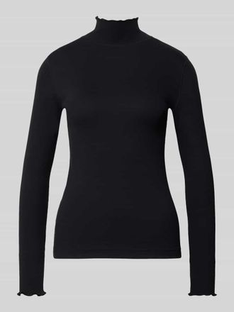 Marc Cain Slim Fit Langarmshirt mit R&uuml;schenkragen