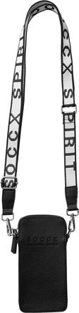 soccx Smartphone-Tasche mit Logo und Intarsia-Webriemen