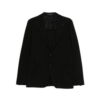 Tagliatore Einreihiger Zweiknopf-Blazer - - Jackets - Herren - Schwarzk - 3XL