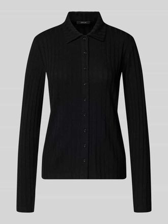 OPUS Cropped Langarmshirt mit Zierkn&ouml;pfen Modell Sitami