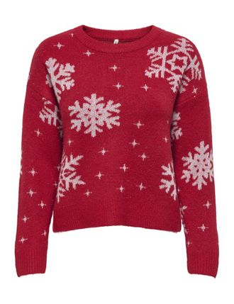Only Onlxmas Rolfa Ls Oneck Snowflakes KNT