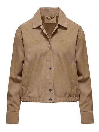 Bomboogie Manteau En Cuir - Beige