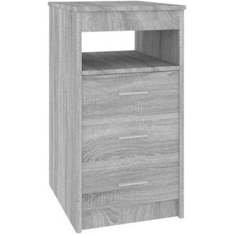 vidaXL Sideboard mit Schubladen Grau Sonoma 40x50x76 cm Holzwerkstoff - Vidaxl
