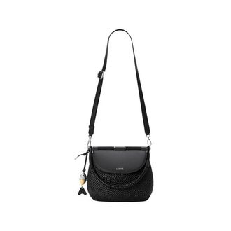 Loewe Paulas Ibiza - Sac Pescador moyen en raphia et cuir de veau