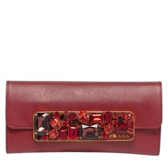 Prada Pre-owned Vintage Clutch - - Pre-owned - Damen - Rot - ONE SIZE