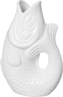 Gift Company Carafon Vase, Steingut, 25cm, Weiß