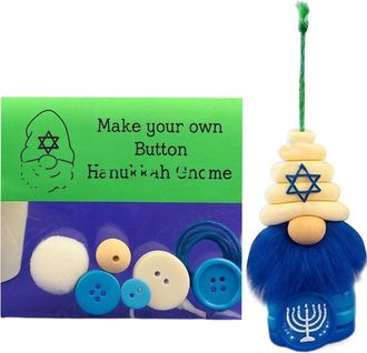 Generico Weihnachten mit Zwergen - kleine handgefertigte Anh&auml;nger mit bunten Kn&ouml;pfen f&uuml;r Erwachsene und Kinder, ideal, um eine festliche Atmosph&auml;re bei Feiern,