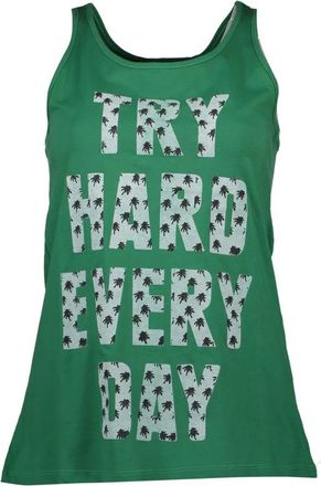 Silvian Heach Femme, Tops, Vert, Taille: 36 FR Canotta AllAmericana