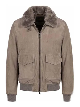 Moorer Bomberjacke - Taupe