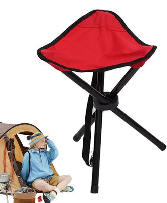 Generic Klappbarer Campinghocker, zusammenklappbar, dreieckig, multifunktional, zusammenklappbar, f&uuml;r drinnen und drau&szlig;en