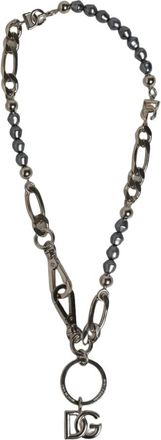 Dolce & Gabbana Femme, Accessoires, Gris, Taille: ONE Size Charm Necklace