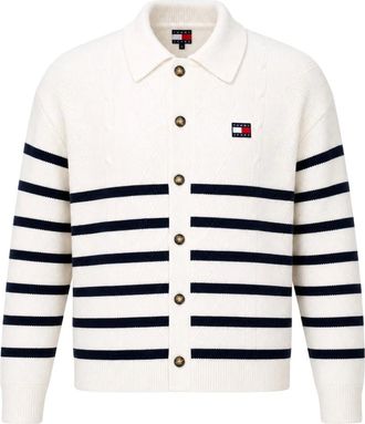 Tommy Jeans Homme, Pulls, Blanc, Taille: XS Crew Neck SweaT-shirt