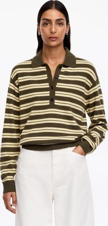Arket Polopullover Aus Weicher Merinowolle -Gr&uuml;n