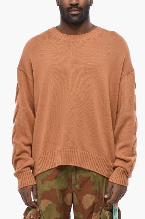 Off-white SEASONAL 3D Rundhalspullover DIAG Aus Viskose-Mix Off-White