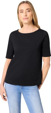 Street One Damen Shirt mit U-Boot-Ausschnitt