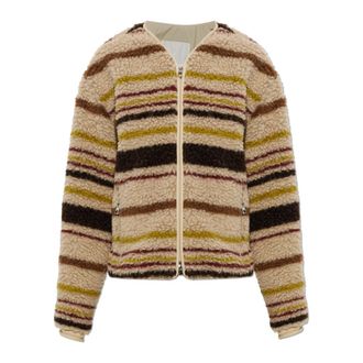 Moncler Strickjacke mit Logo-Patch - - Knitwear - Damen - Braun - S