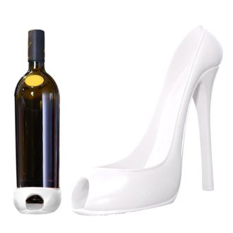 Generic Tischplatte Weinregal - High Heels Schuhdesign Harz Weinflaschenhalter, Elegante Europ&auml;ische Wohnkultur, Arbeitsplatte Einzelne Weinregal, Basis Aus S