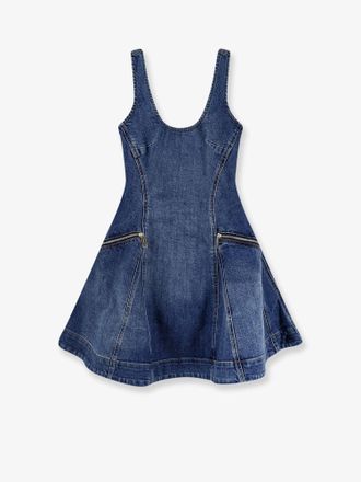 Self Portrait Flared denim mini dress - SELF PORTRAIT - gender_Woman