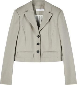 Patrizia Pepe Femme, Vestes, Beige, Taille: 40 FR Cotton Gabardine Blazer