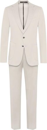 Windsor Einreihiger Anzug aus einem Baumwoll-Stretch mit Reverskragen in
