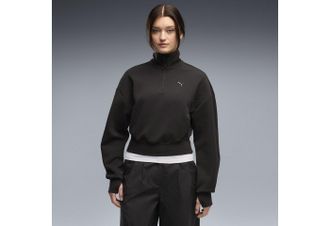 Puma Sweatshirt PUMATECH SENSE Crew Sweatshirt mit Rei&szlig;verschluss bis zum Hals