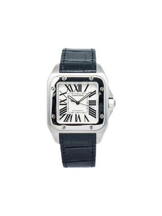 Cartier montre Santos 38 mm pre-owned - Blanc