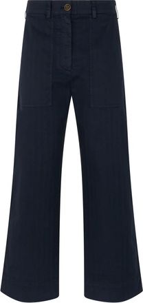 Etro Femme, Pantalons, Bleu, Taille: W27 Pantalon Droit en Coton