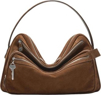 Acne Studios Camero Camera Suede V - - Bags - Damen - Braun - ONE SIZE