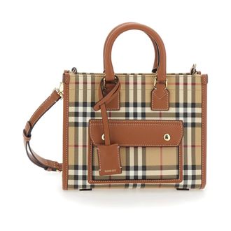 Burberry Femme, Sacs, Beige, Taille: ONE Size Mini Freya Tote
