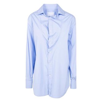 Maison Margiela Femme, Blouses et Chemises, Bleu, Taille: 36 FR Chemise &agrave; Manches Longues