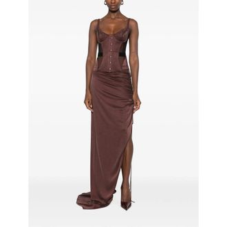 Maria Lucia Hohan Bitch Evening Dress - Brown