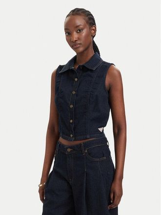 Guess Weste W6GHZ9 D7971 Dunkelblau Regular Fit