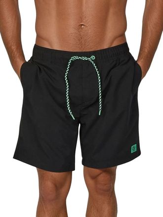 Riverso Badehose Herren lang Badeshorts RIVDavid Regular Fit Schwimmhose Elastischer Bund Schwarz XXL, Gr&ouml;&szlig;e:XXL, Farbe:Black Green (24000)