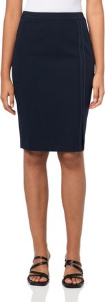 Tommy Hilfiger Damen A-line Skirt - Classic and Flattering Business Casual Outfits for Women Rock, Mitternachtsblau, 40