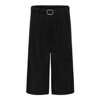 Cream Cropped Hosen - - Trousers - Damen - Schwarzk - 3XL