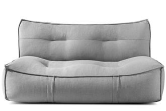 Konsimo Gartensofa LOVIA Loungesofa, Gartenm&ouml;bel, Sofa 2-Sitzer, Premiumqualit&auml;t aus EU hochwertiger Sitzkomfort, mit integrierter Schutzh&uuml;lle, wetterbest&auml;ndi